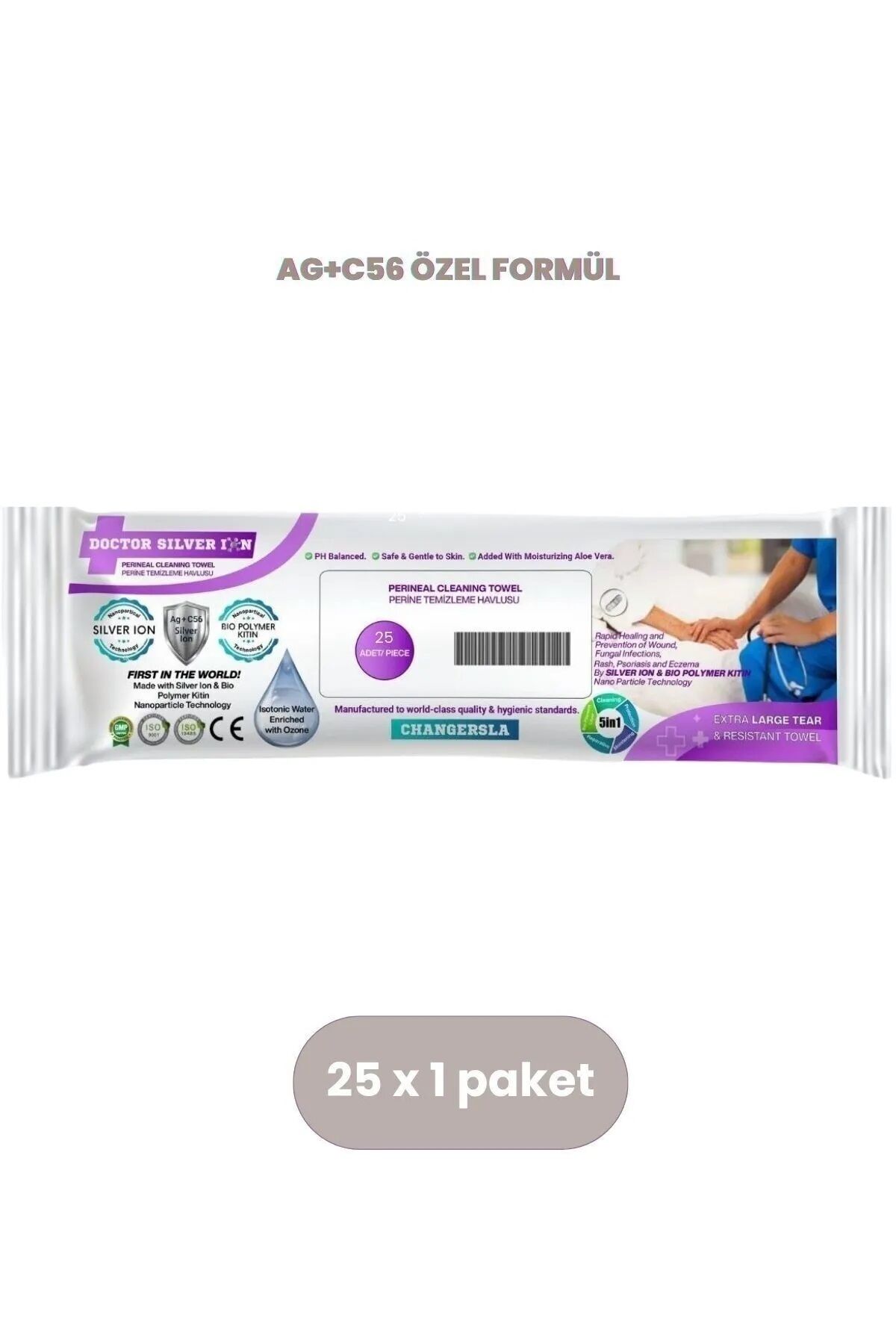 Doctor Silver İon Perine Vücut Temizleme Havlusu 25 'li - Doctor Silver ...